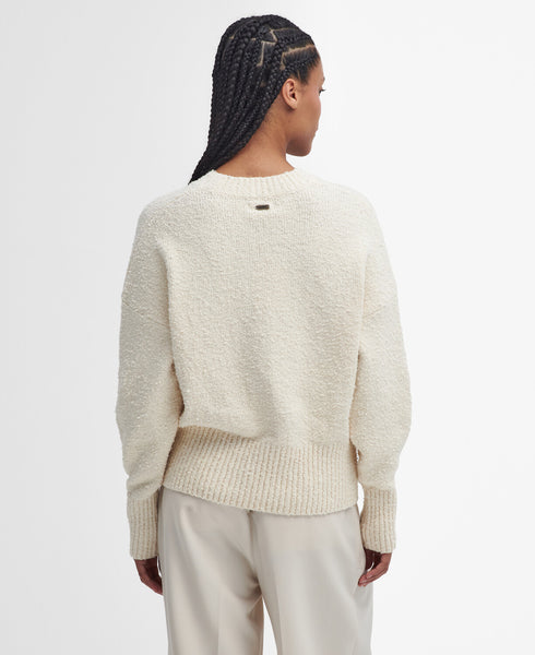 Barbour Iris Knitted Jumper - Ecru – House of Country