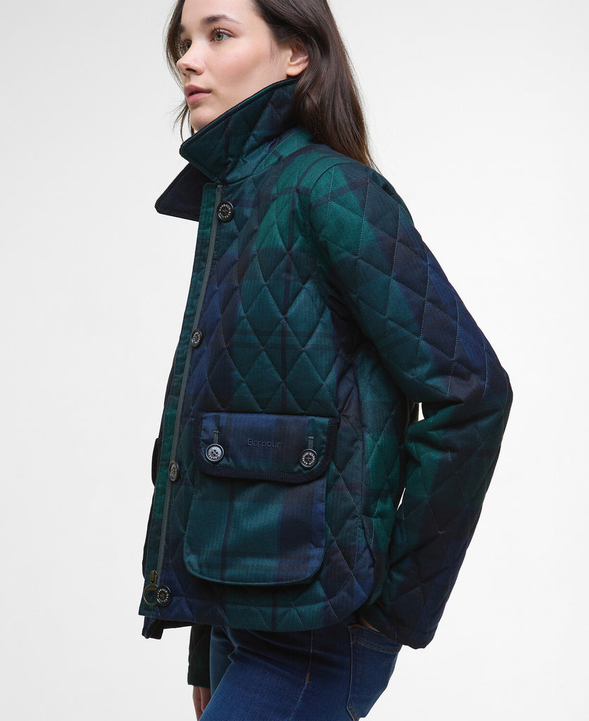 Barbour Louden Quilted Jacket - Blackwatch Tartan – House of Country